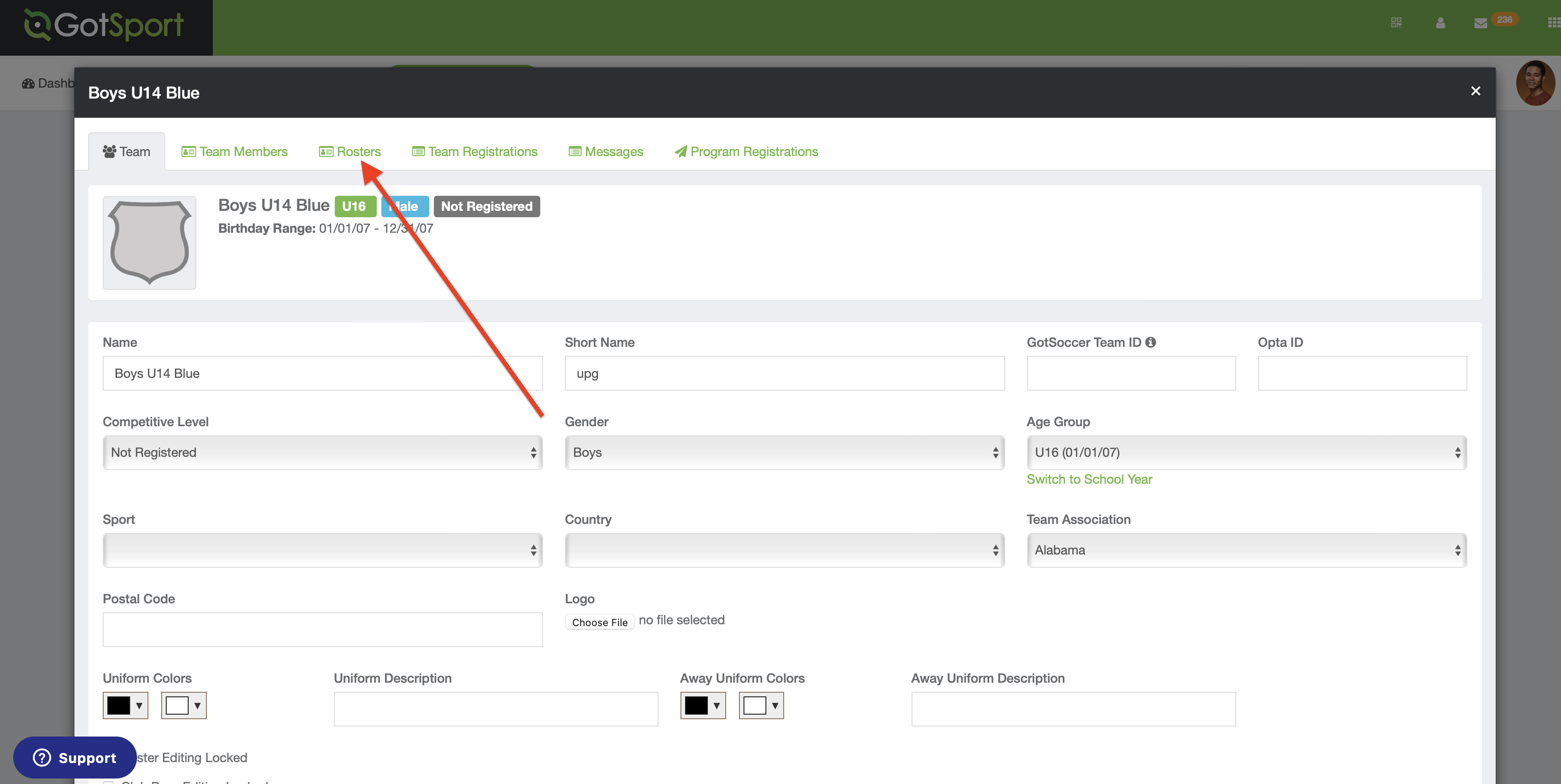 As a Coach/Manager - How to Clone an Event Roster When Event has a Require Clone Setting Enabled